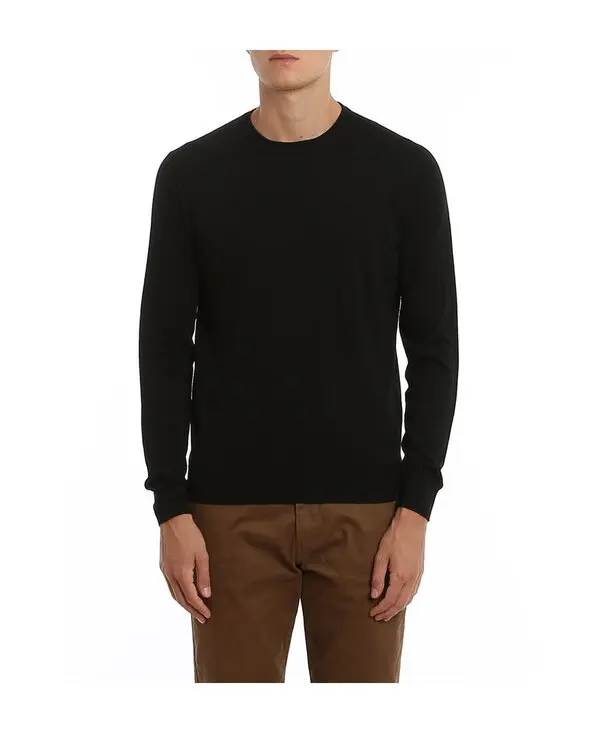DRUMOHR Crewneck Knitted Wool Pullover - Black