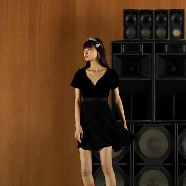 Gucci Pleated Mini Dress With Logo Waistband