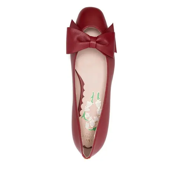 Valentino Garavani Bow Detail Ballet Flats - Pink