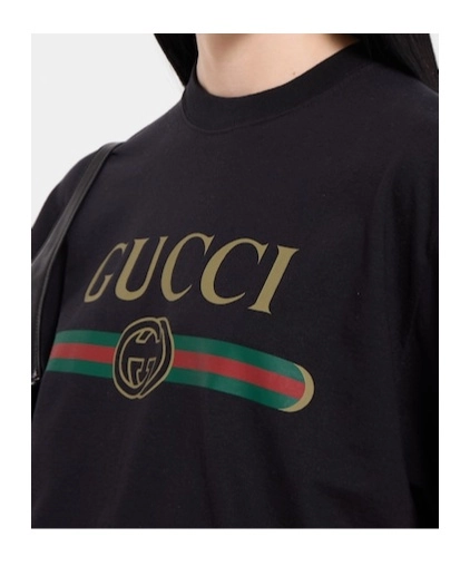 Gucci Logo Printed T-shirt - Black