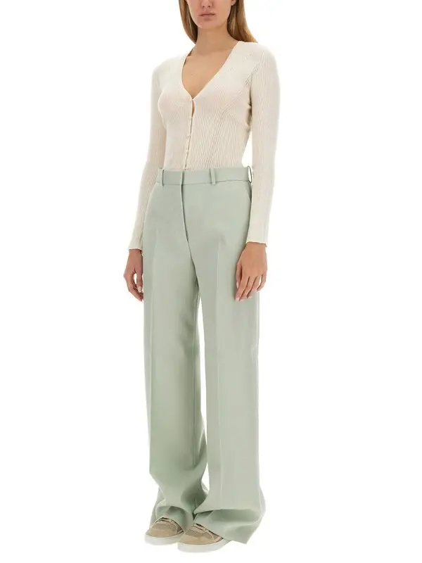 LANVIN V-neck Knitted Cardigan - White