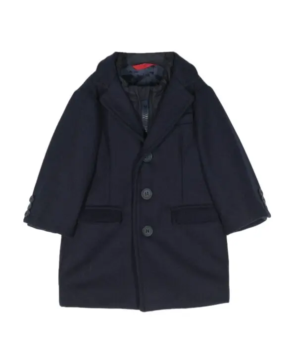 FAY Virgin Wool Blend Layered Coat