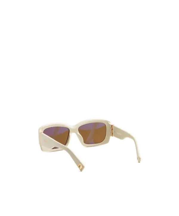 Jacquemus Full Frame Rectangular Sunglasses - Nude