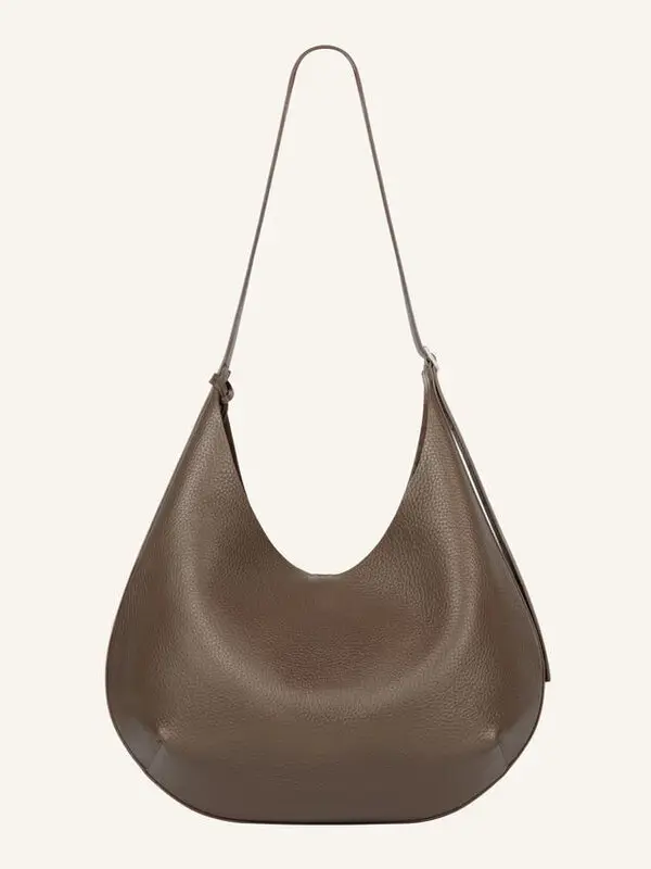 COURREGES Logo Buckle Shoulder Bag - Light Mocha