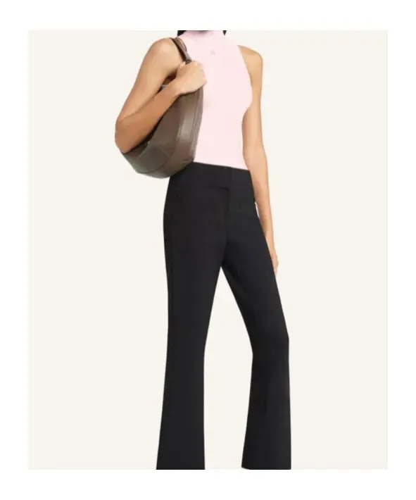 COURREGES Logo Buckle Shoulder Bag - Light Mocha