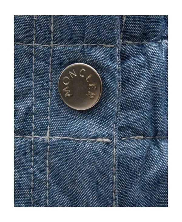 Moncler Wide-leg Denim Trousers With Elastic Waist