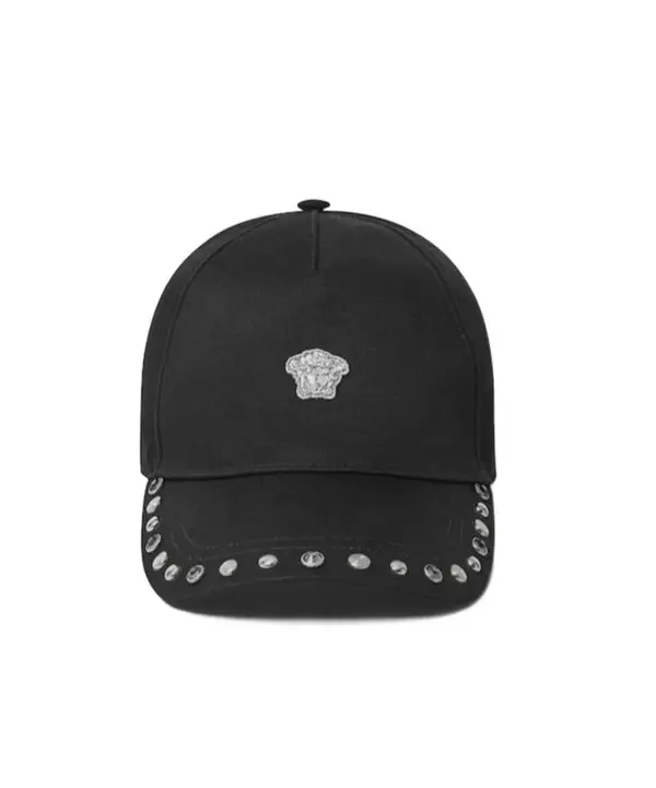 Versace Embellished Baseball Cap - Black