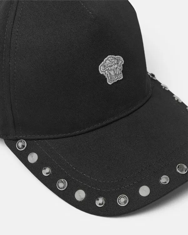 Versace Embellished Baseball Cap