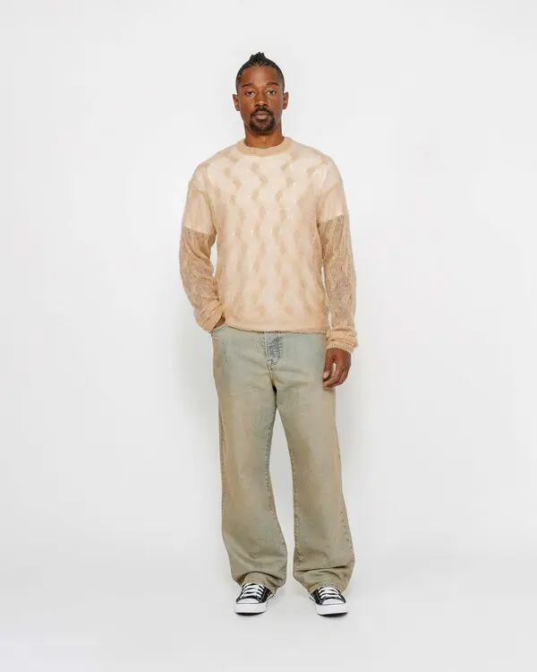 StÜssy Loose Knit Crewneck Jumper