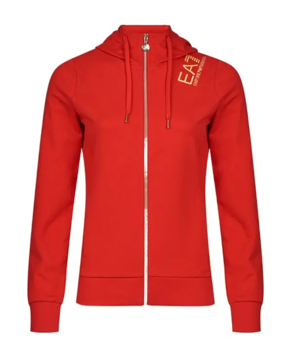 EA7 Zip-up Hooded Jacket - Red