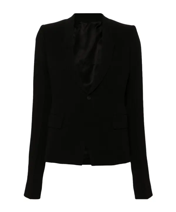 Rick Owens Single-breasted Virgin Wool Blazer