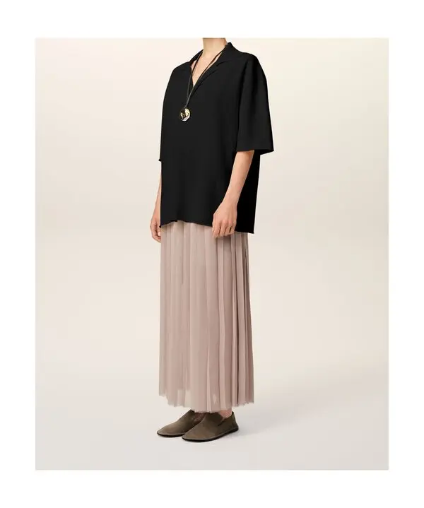 AMI Paris Short Sleeved V-neck Polo Top