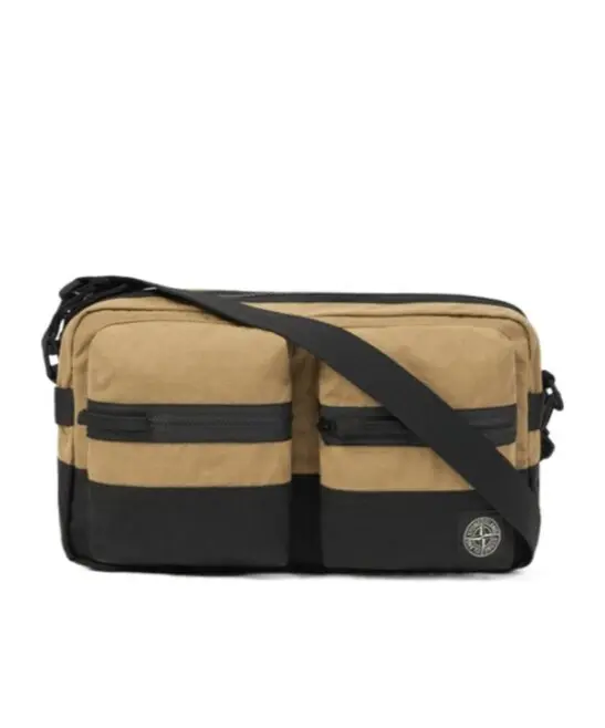 Stone Island Logo Patch Cross Body Bag - Military Green