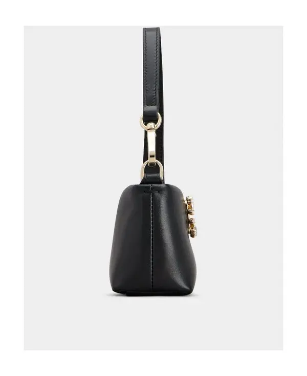 ROGER VIVIER Embellished Shoulder Bag - Black