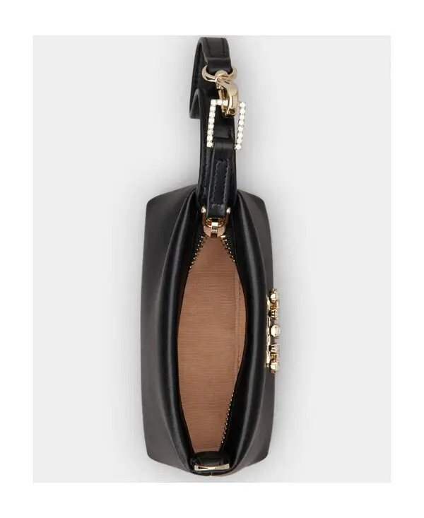 ROGER VIVIER Embellished Shoulder Bag - Black