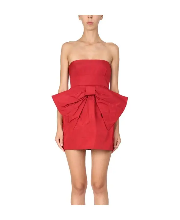 Red Valentino Valentino Macro Bow Detailed Mini Dress