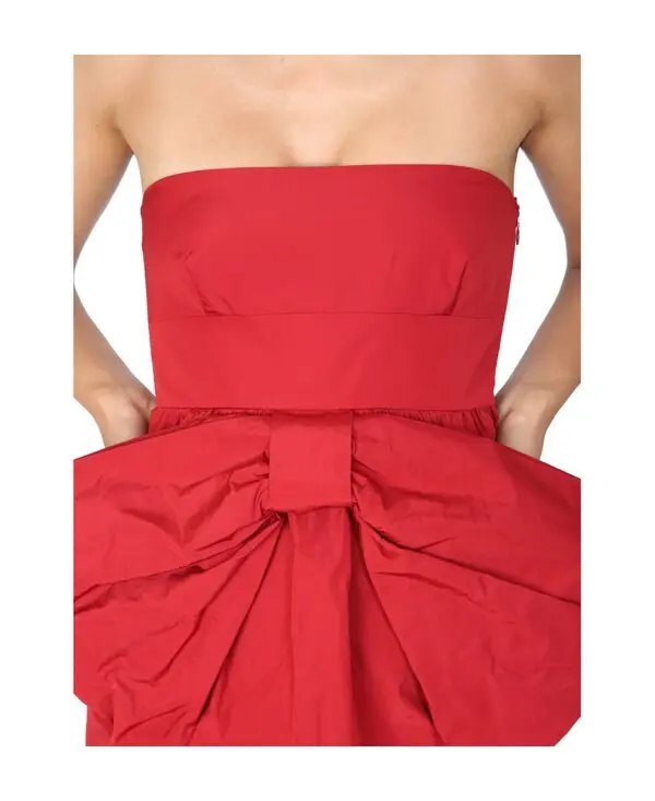 Red Valentino Valentino Macro Bow Detailed Mini Dress