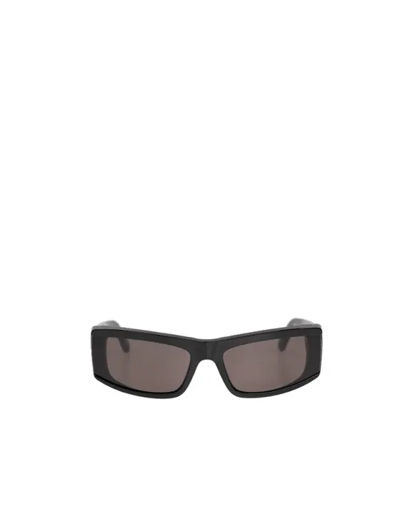 Balenciaga Edgy Rectangle Framed Sunglasses - Gray