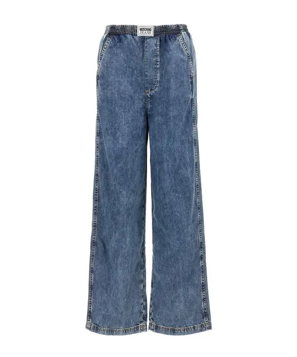 Moschino High-waist Wide-leg Denim Jeans