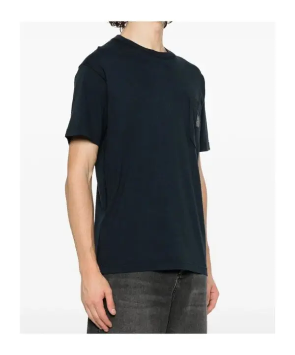 Stone Island Logo Patch Crewneck T-shirt - Blue