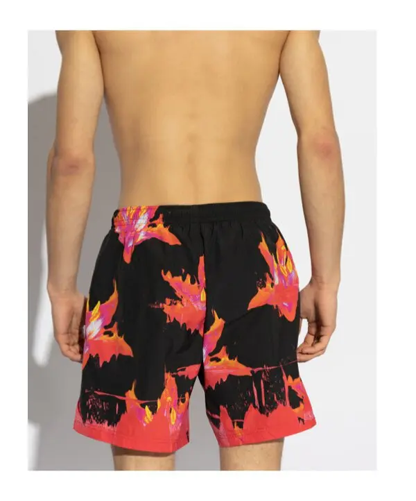 Alexander McQueen Graphic Print Swim Shorts - No
