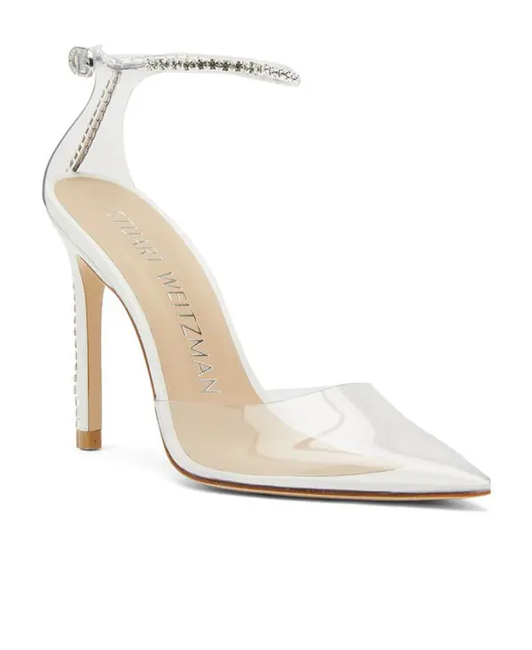 STUART WEITZMAN Glam" 115mm Stiletto Pumps - White