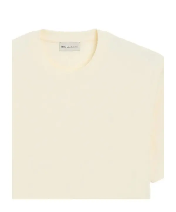 AMI Paris Logo Detailed Crewneck T-shirt - No