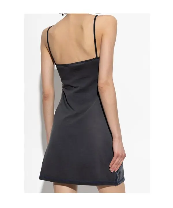 DIESEL® D-longy Metallic-print Slip Dress