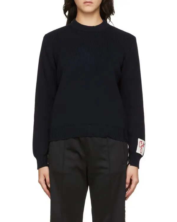 GOLDEN GOOSE Distressed Crew Neck Jumper