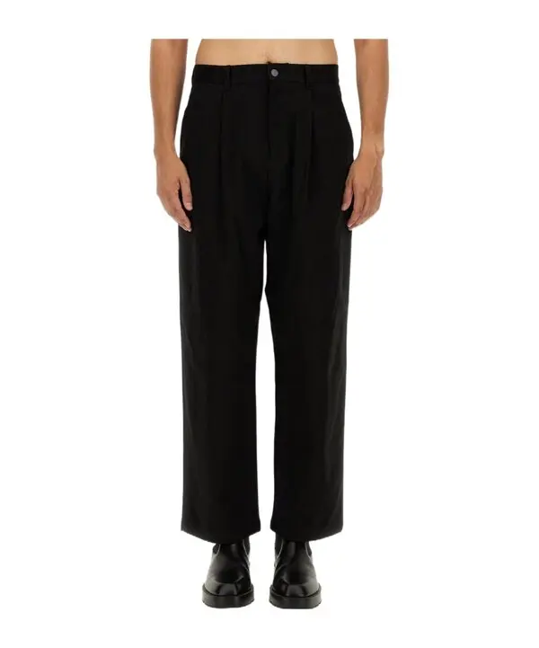Moschino Straight-leg Trousers With Belt Loops - Black