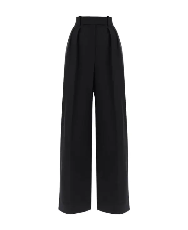 Khaite High-waisted Wide-leg Trousers