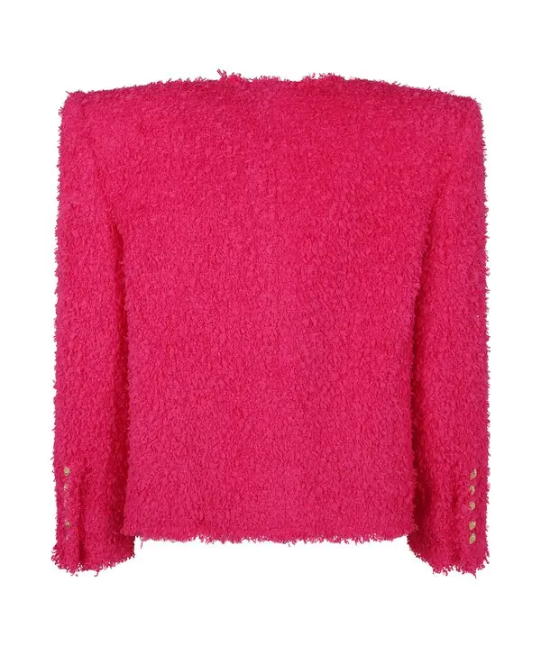 Balmain 8-button Tweed Spencer Jacket