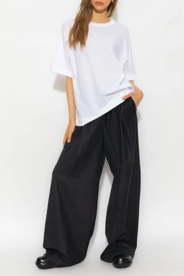 Dries Van Noten Wide-leg Trousers With Pleated Details