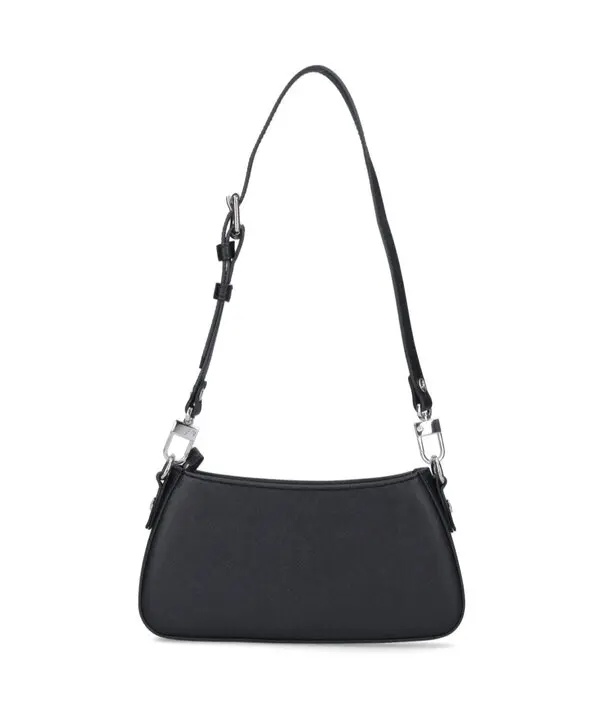 VIVIENNE WESTWOOD Orb Plaque Shoulder Bag - Black