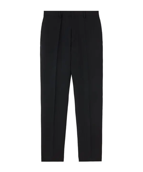 JIL SANDER Tapered Pleated Trousers - Black