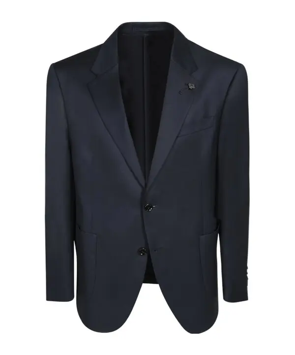 LARDINI Single-breasted Tailored Blazer - Blue