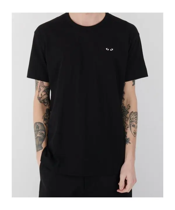 Play Comme Des Garcon Short Sleeve T-shirt - Black