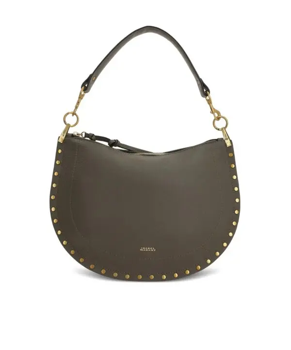 Isabel Marant Étoile Studded Leather Shoulder Bag - Brown