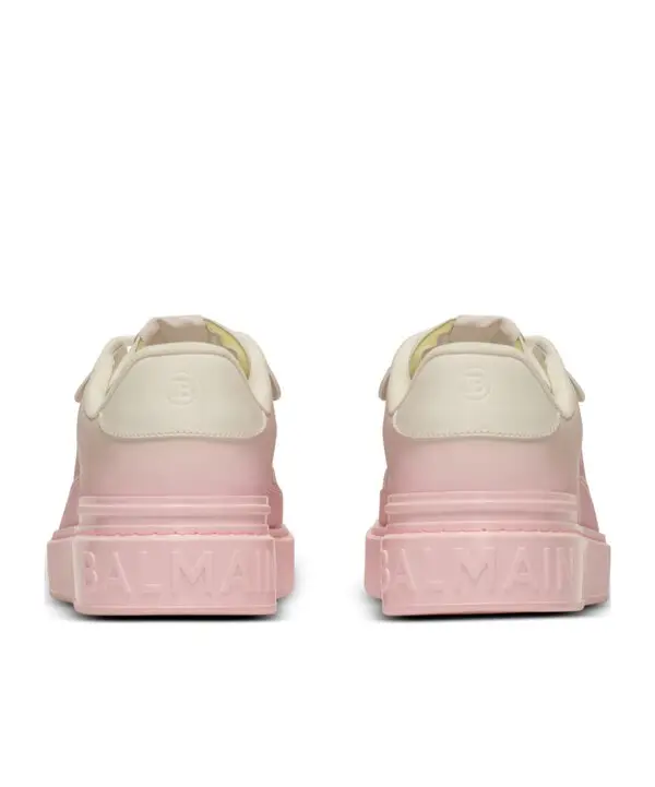 Balmain B-court Flip Leather Trainers - Pink