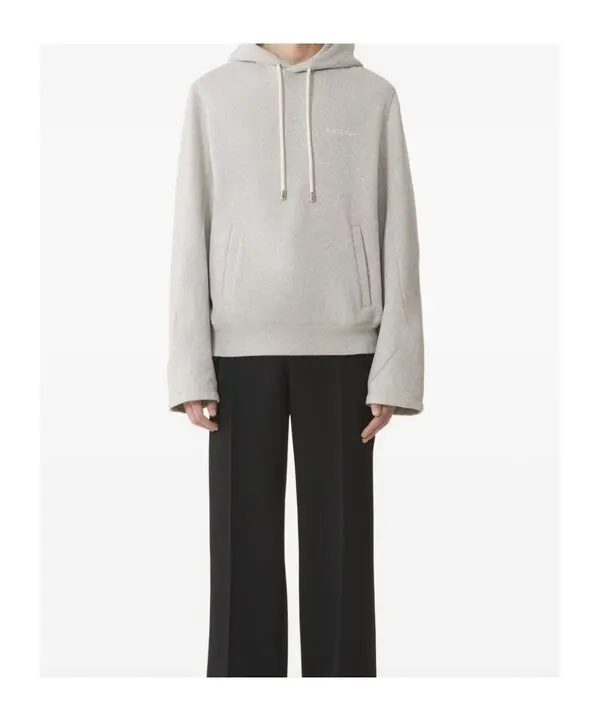 LANVIN Logo Embroidered Hoodie
