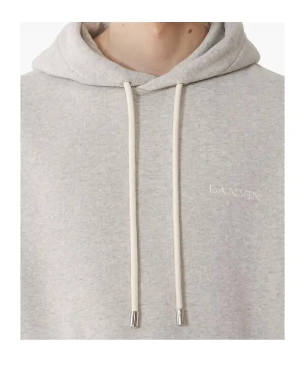 LANVIN Logo Embroidered Hoodie