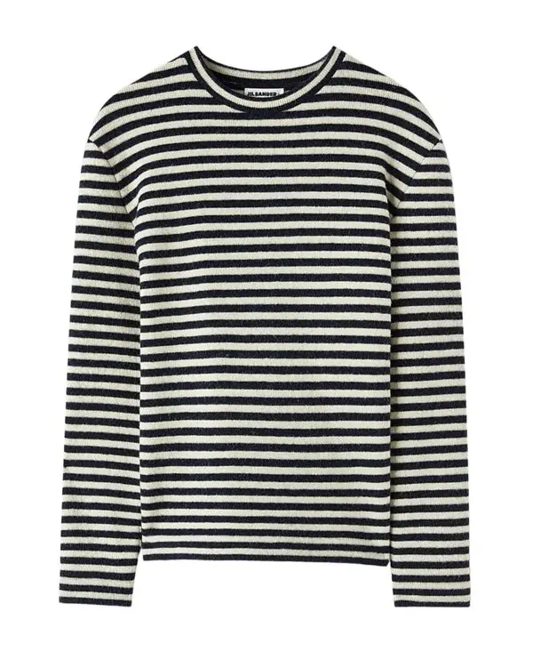 JIL SANDER Striped Crewneck T-shirt