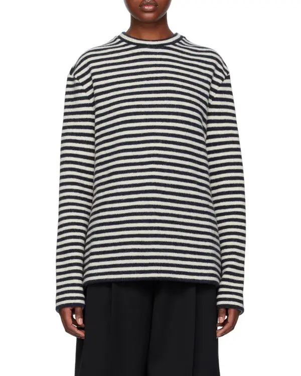 JIL SANDER Striped Crewneck T-shirt