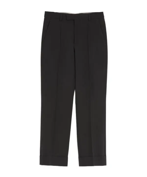 Valentino Garavani Vlogo Cropped Trousers - Black
