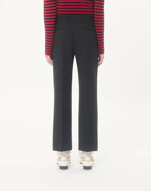 Valentino Garavani Vlogo Cropped Trousers - Black