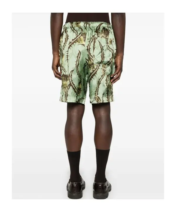 Dries Van Noten Piperi Shorts With All-over Print - Multicolored