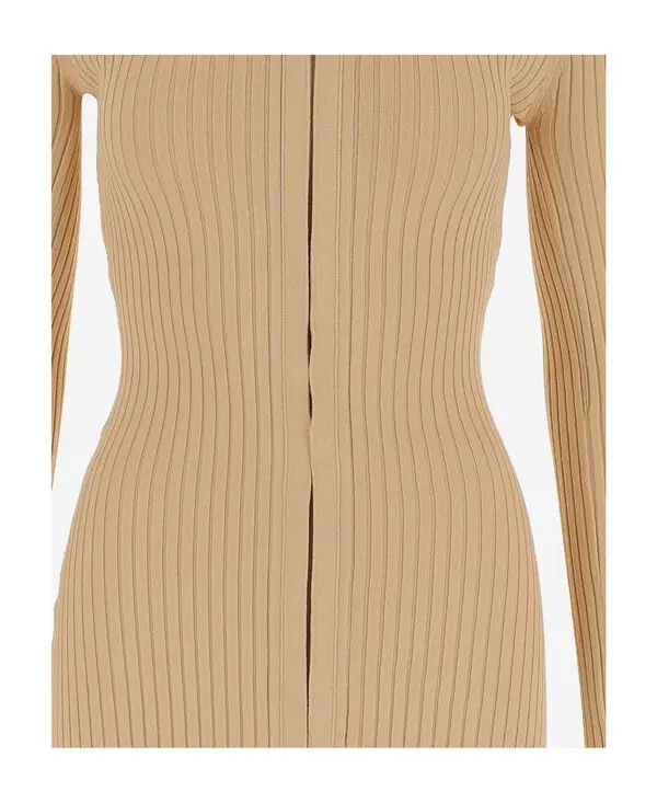 Nanushka Mardi Ribbed Knit Zip Cardigan