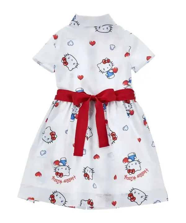Monnalisa Hello Kitty Printed Shirt Dress