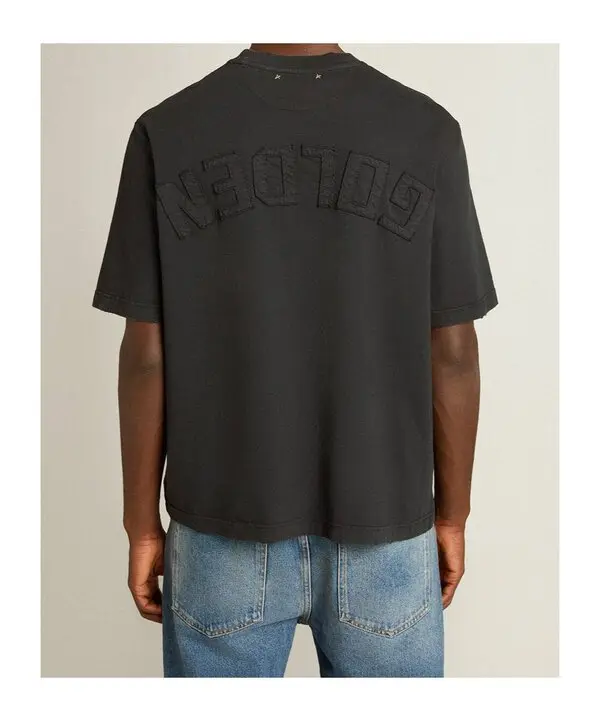GOLDEN GOOSE Logo Detailed Crewneck T-shirt