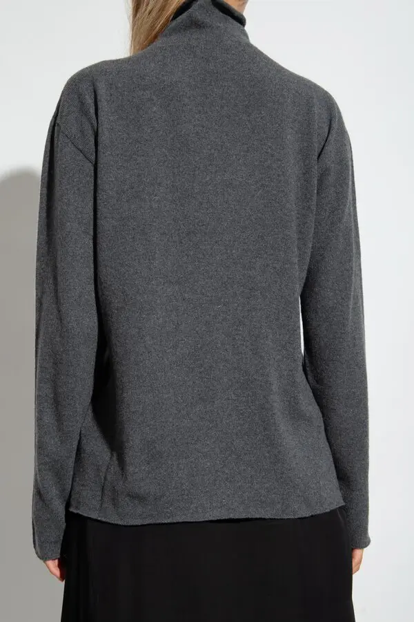 JIL SANDER Long Sleeve High Neck Knit Jumper - Black